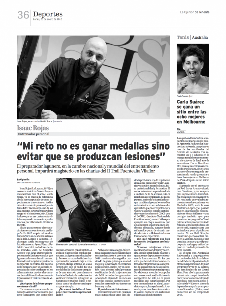 Isaac Rojas: «Mi reto no es ganar medallas sino evitar lesiones ...